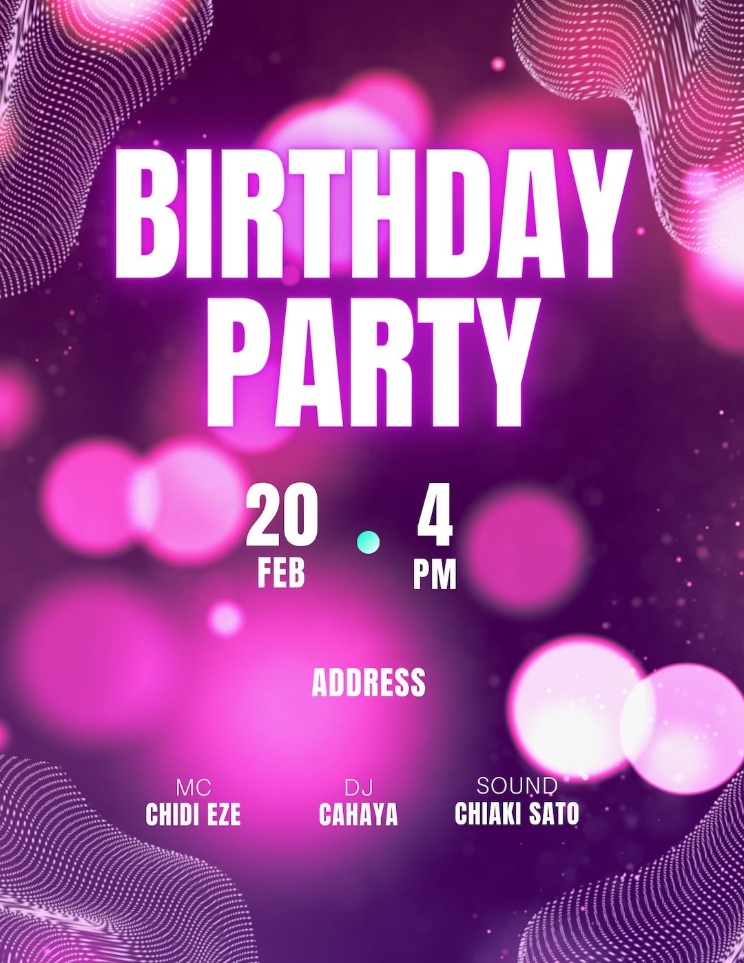 Canva Birthday Party Template (digital) - Etsy