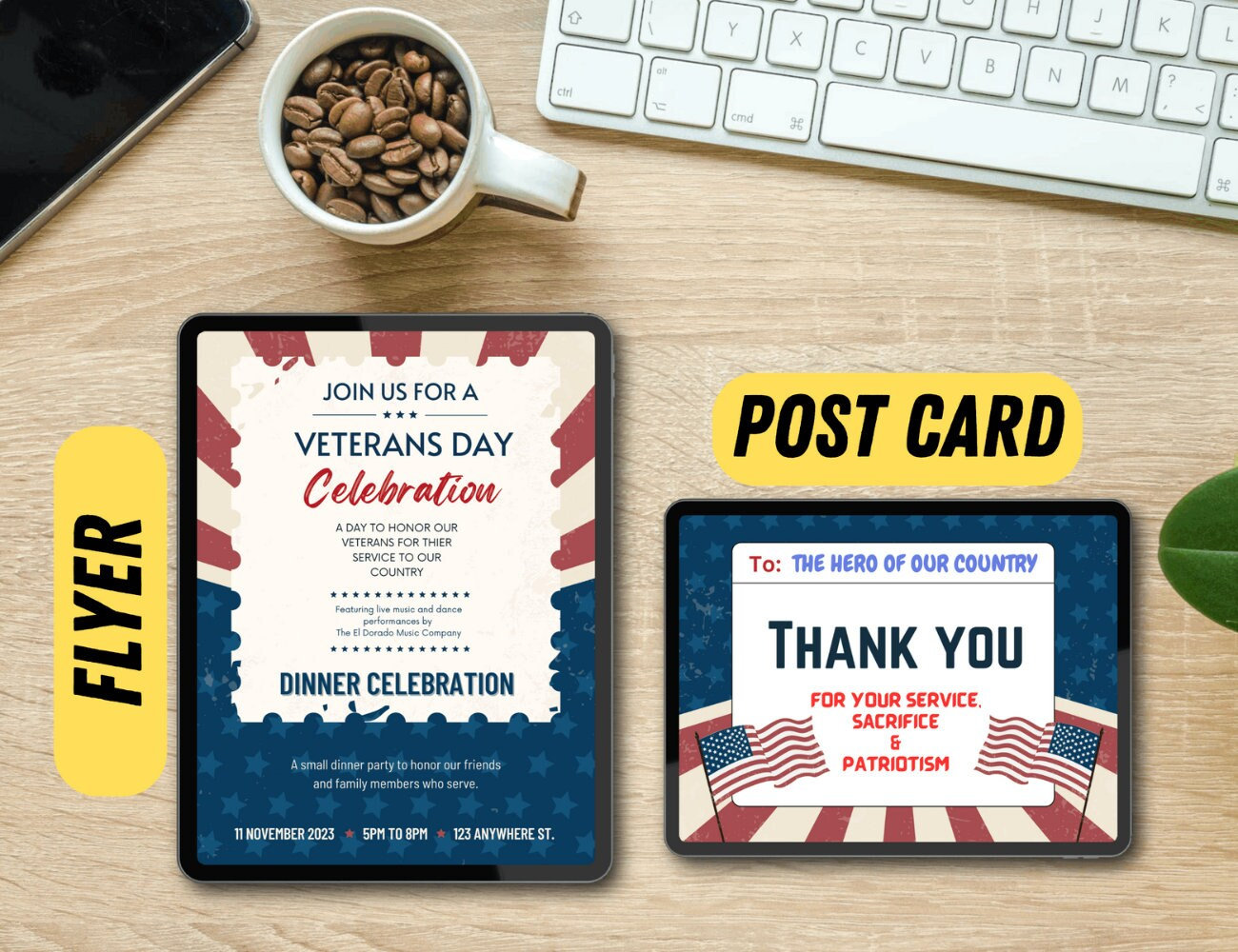 Editable Veterans Day Special Pack Including flyer Post - Etsy