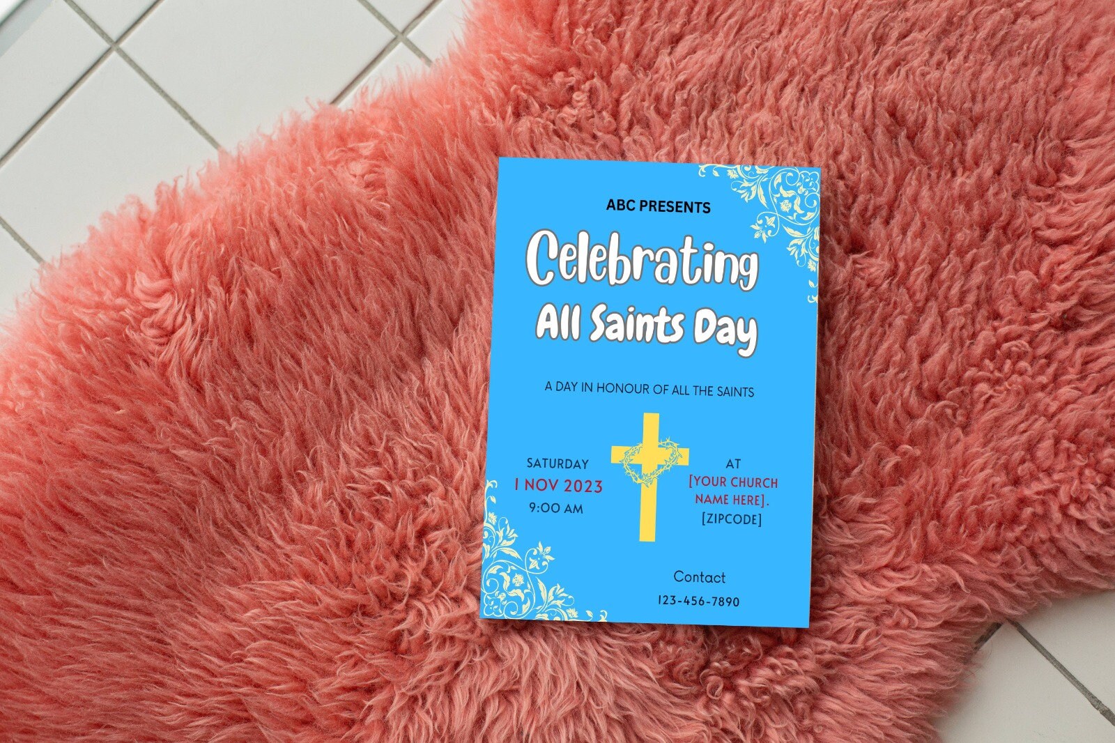 Editable Saints Day Celebration, Saints Day Template, Customized Saint ...