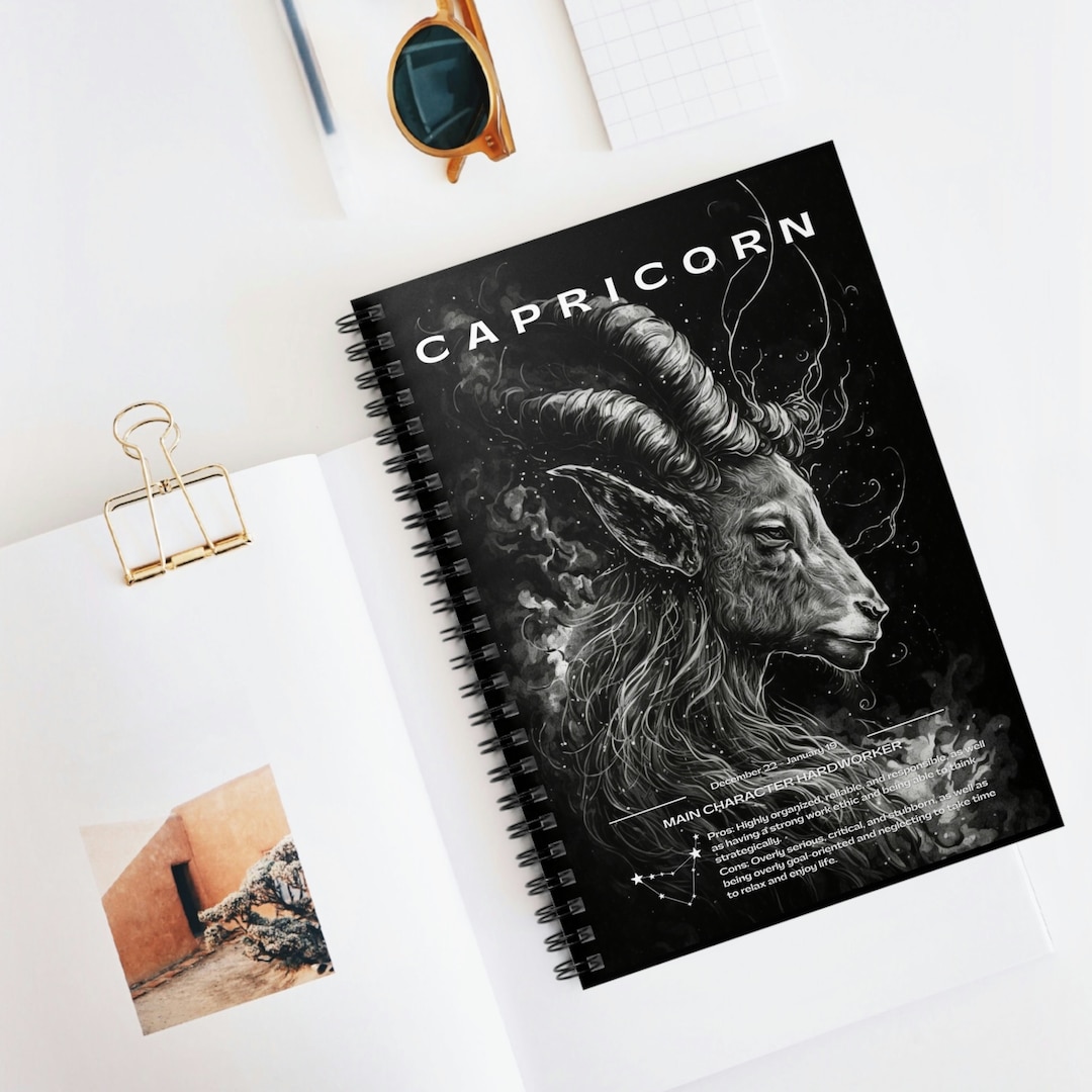 Capricorn Spiritual Journal Notebook Ambition & Witchcraft in ...