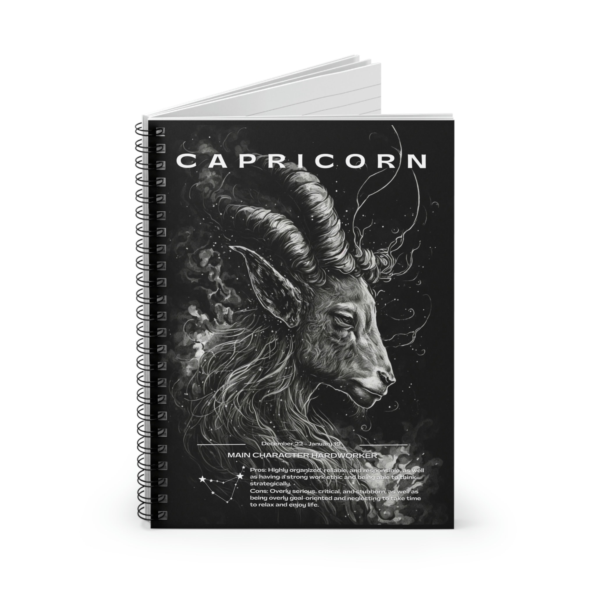 Capricorn Spiritual Journal Notebook Ambition & Witchcraft in ...