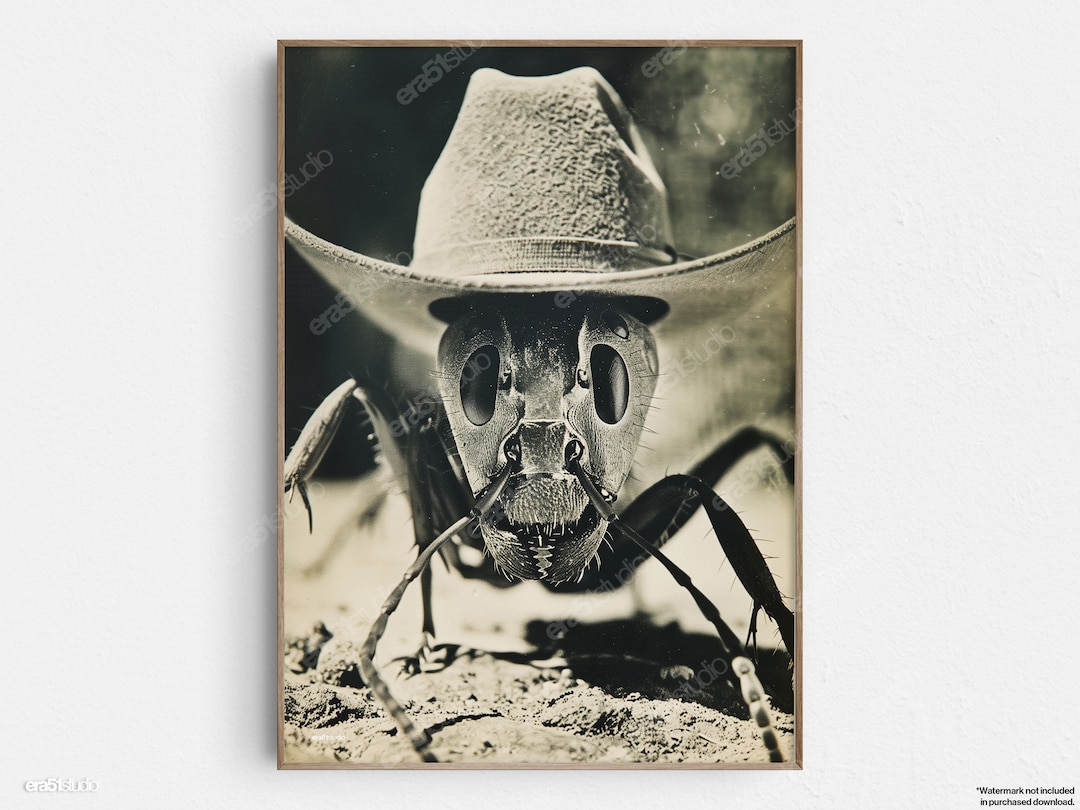 Ants Outback Adventure - Original Mid-century Modern Minimalist Wall ...