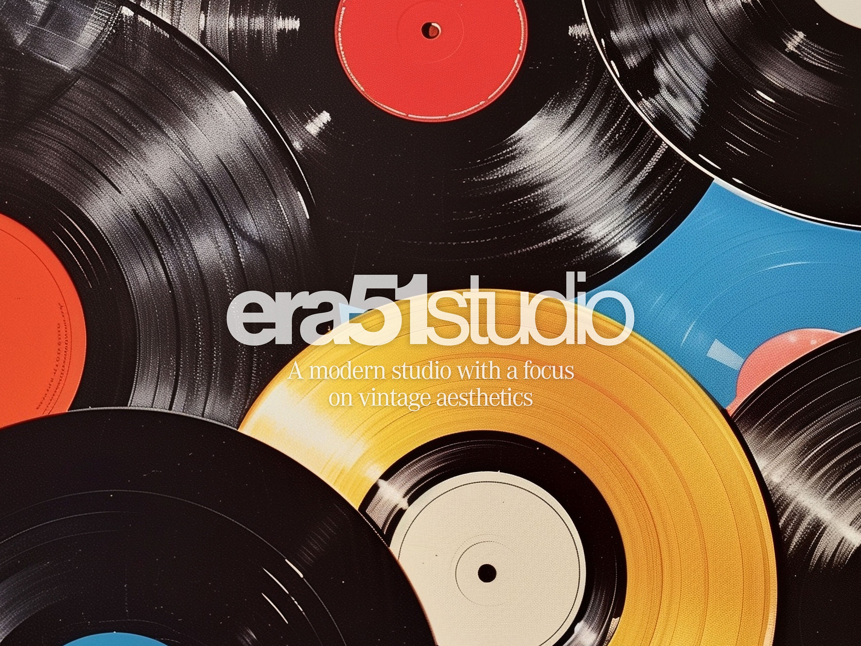 Retro Vinyl Records Original Mid-century Modern Minimalist Wall Art ...