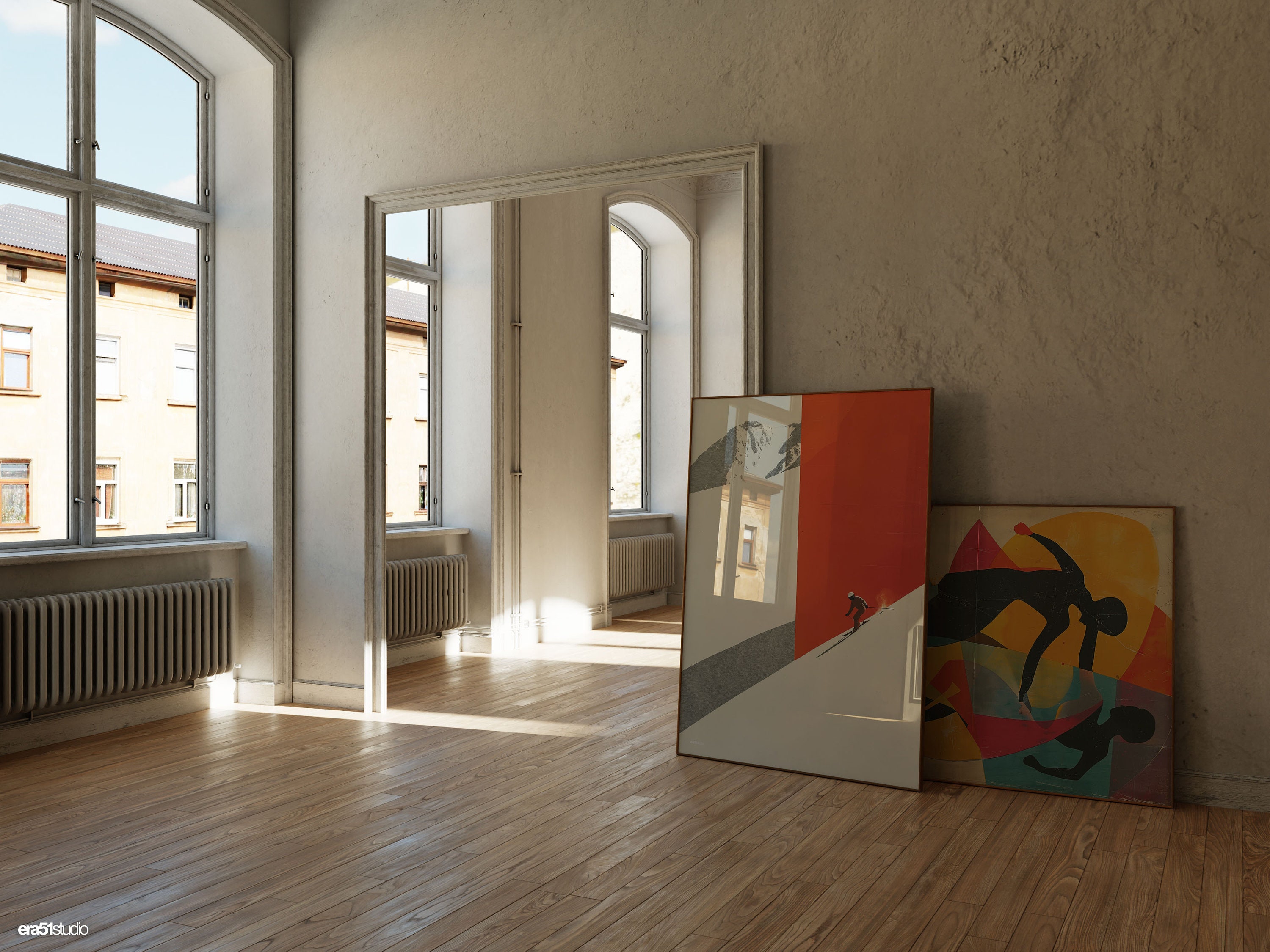 Alpine Minimalism - Original Mid-century Modern Minimalist Wall Art ...
