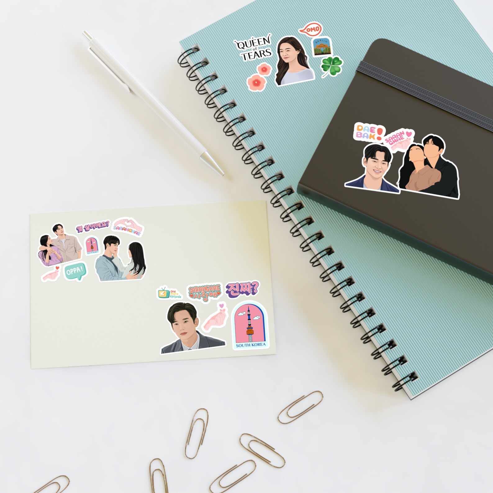 Queen of Tears Sticker Sheet | Kdrama Stickers | Kdrama Prints | Korea ...