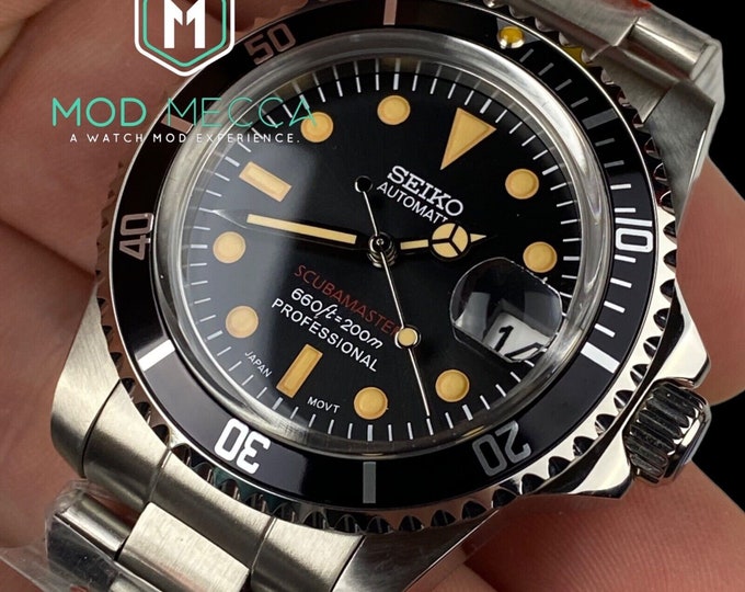 Seiko Mod 1680 1665 Sub Submarine "red Line" Diver NH35 Vintage Homage Dive Watch 39mm Comex ...