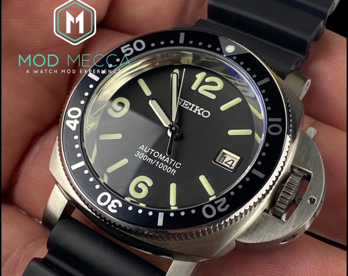 Seiko Mod PAM Luminor Submersible Homage NH35 Dive Watch 42mm Comex ...