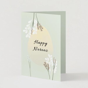 Folded "happy Norouz" Cards to Celebrate Persian New Year, 4'x5.5 ...