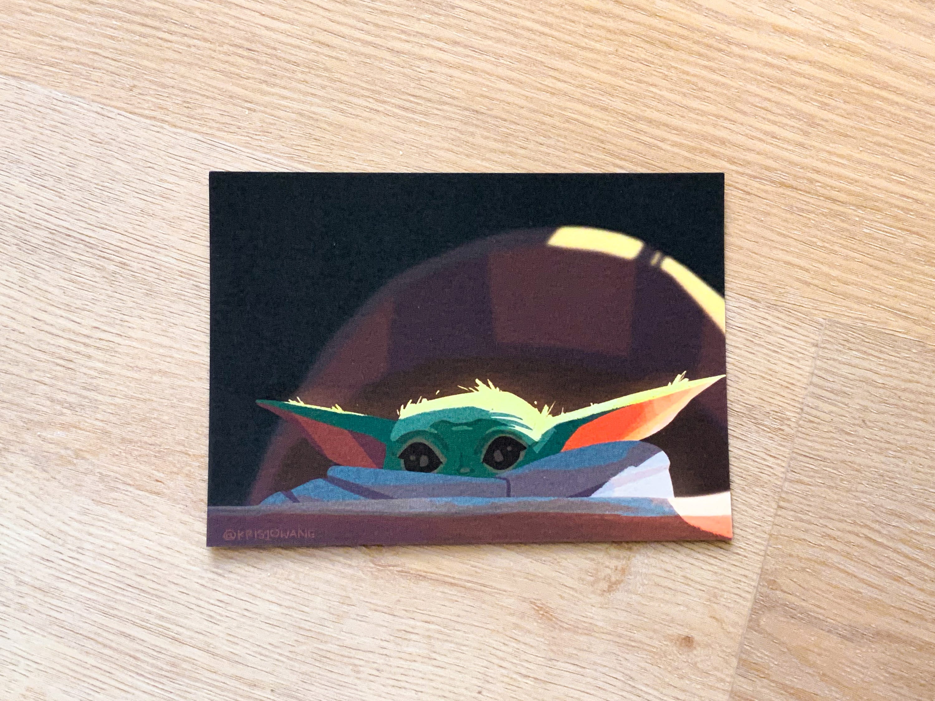 Grogu Baby Yoda Star Wars Mandalorian / Art Print / 5 by 7 Inches - Etsy