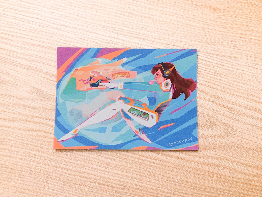 DVA Overwatch / Art Print / 5 by 7 Inches - Etsy