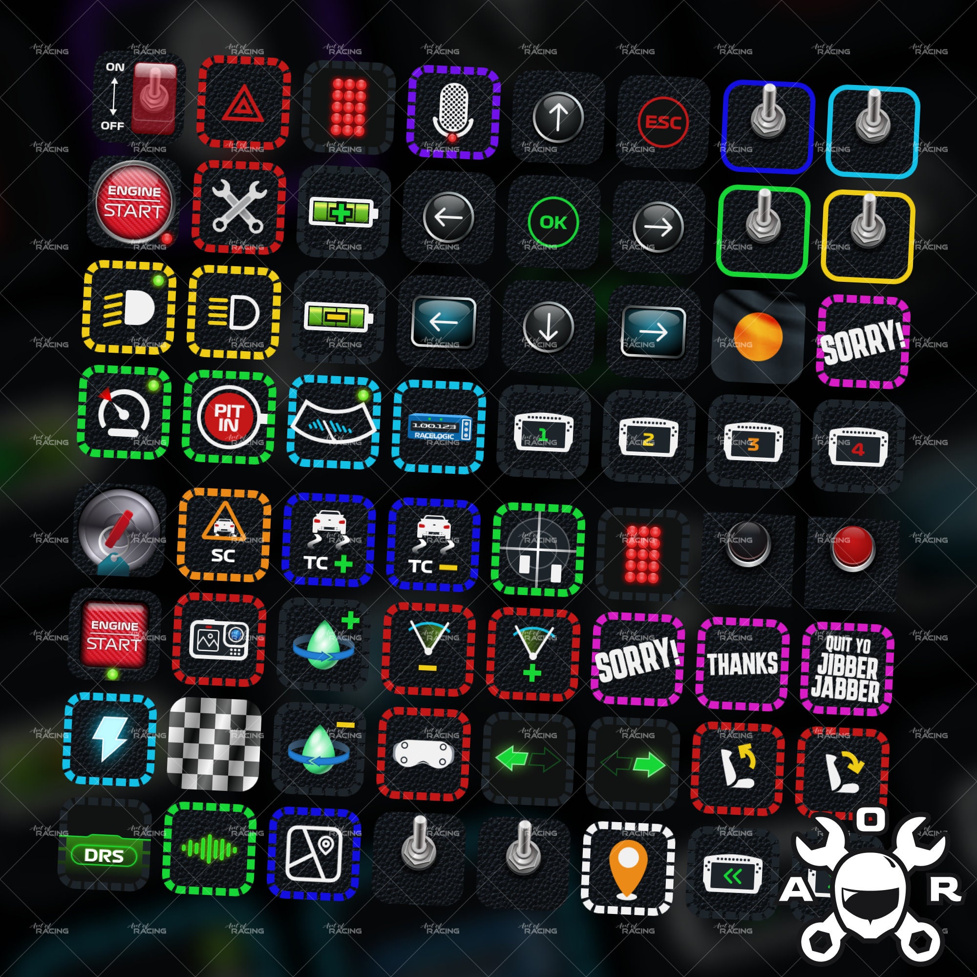 Stream Deck PRIME Pack Sim-Racing Icons für iRacing, Asseto Corsa ...