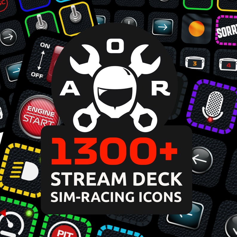 Stream Deck PRIME Pack Sim-racing Icons for Iracing, Assetto Corsa, Automobilista 2 and More ...