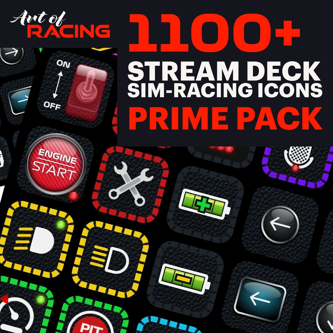 Stream Deck PRIME Pack Sim-racing Icons for Iracing, Assetto Corsa, Automobilista 2 and More - Etsy