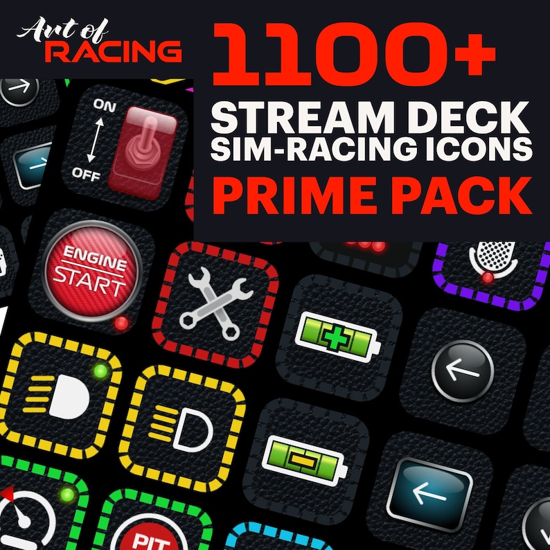 Stream Deck PRIME Pack Sim-racing Icons for Iracing Assetto - Etsy
