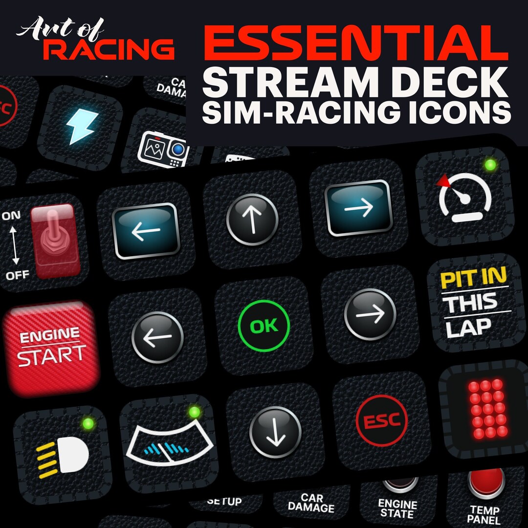 Stream Deck ESSENTIAL Sim-racing Icons for Iracing, Assetto Corsa ...