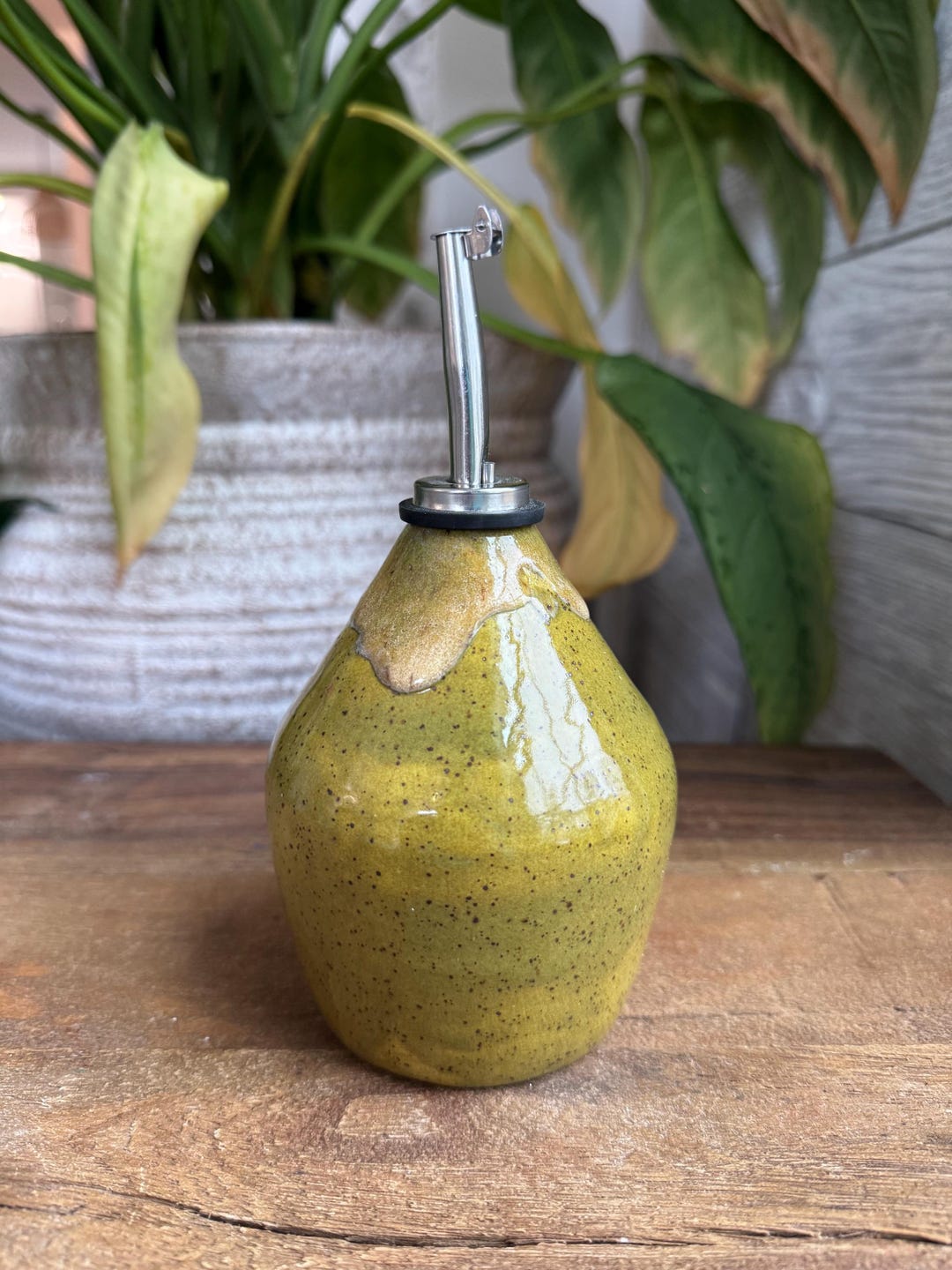 Handmade Olive Oil Dispenser | Pottery Olive Oil Dispenser | Handmade ...