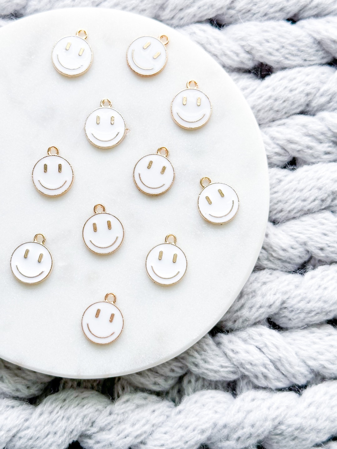 Smiley Face Charm - Add On - Etsy
