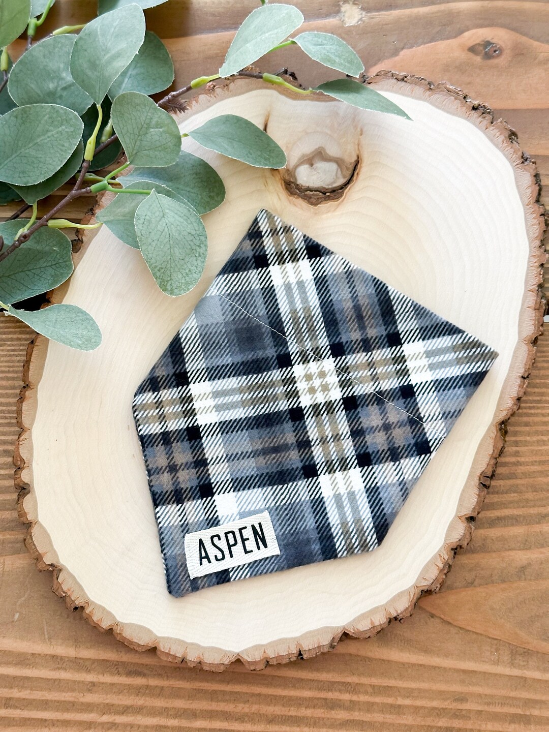 Lumberjack - Over the Collar Dog Bandana - Etsy