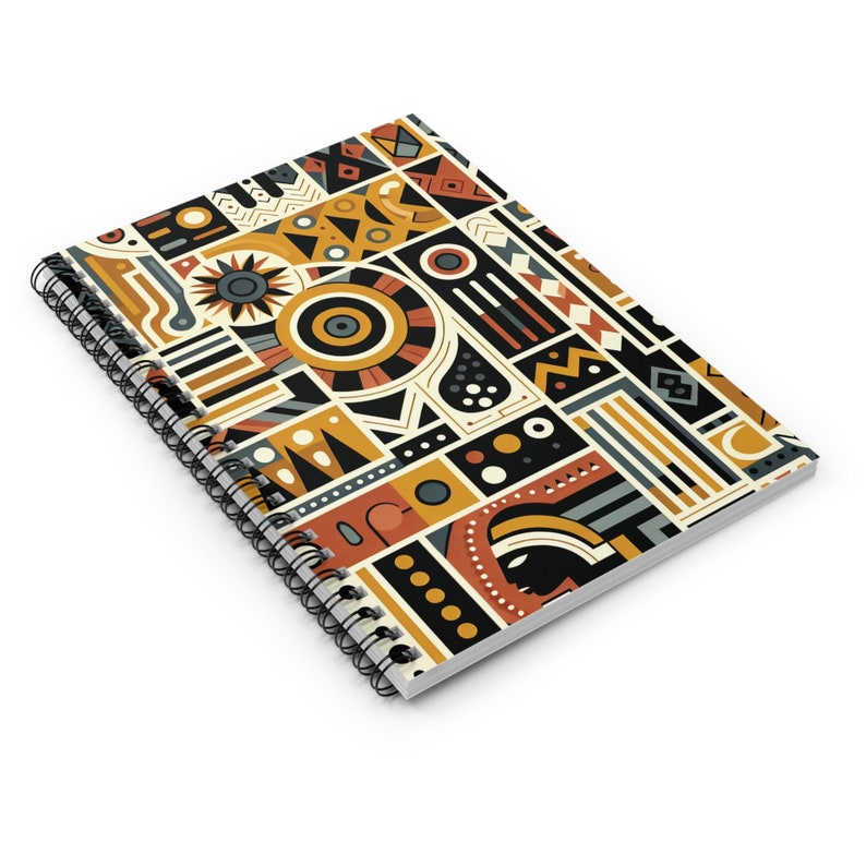 Abstract African Pattern Spiral Notebook: A5 Ruled Journal - Etsy