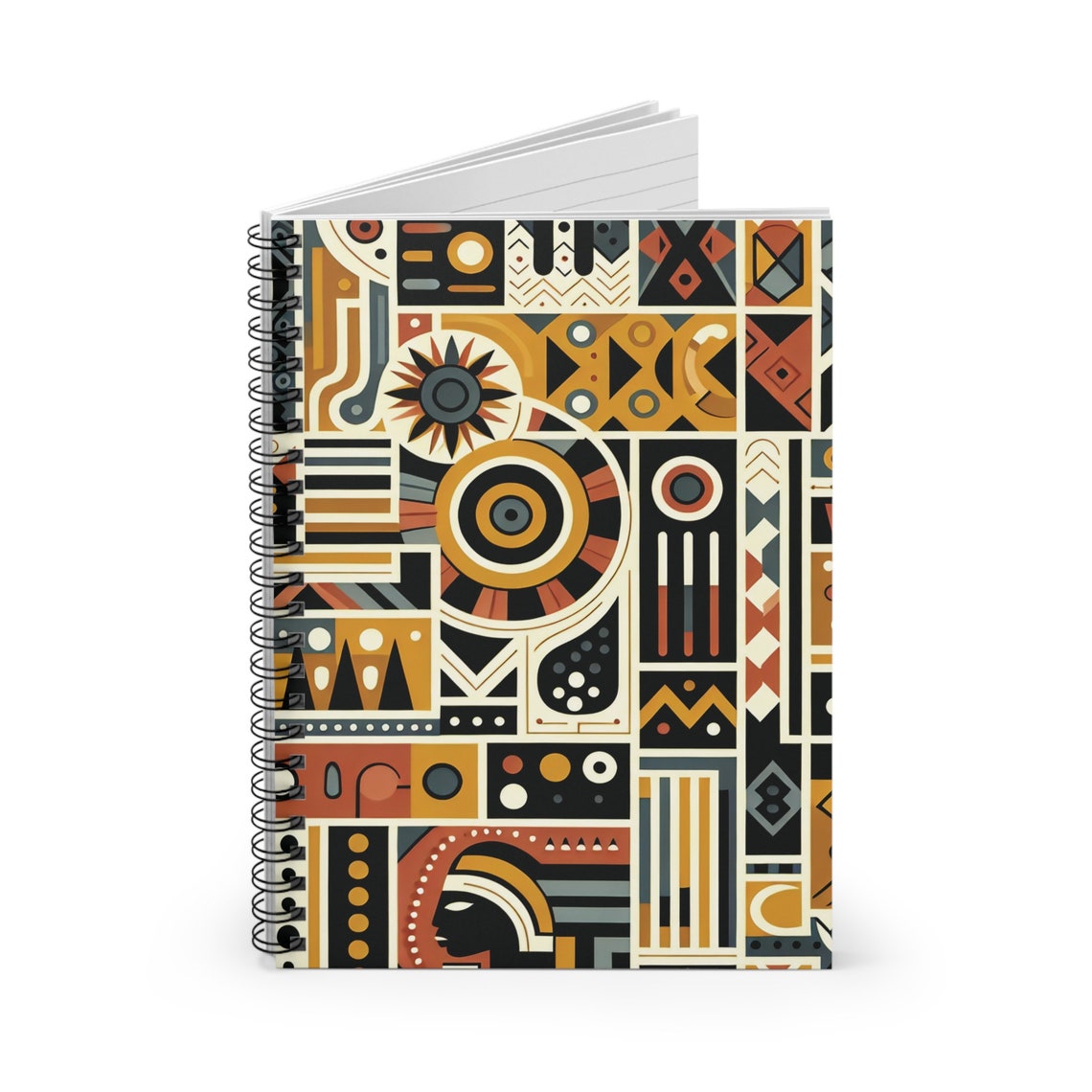 Abstract African Pattern Spiral Notebook: A5 Ruled Journal - Etsy