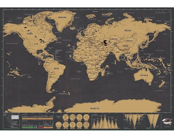 Interactive World Map - Etsy UK