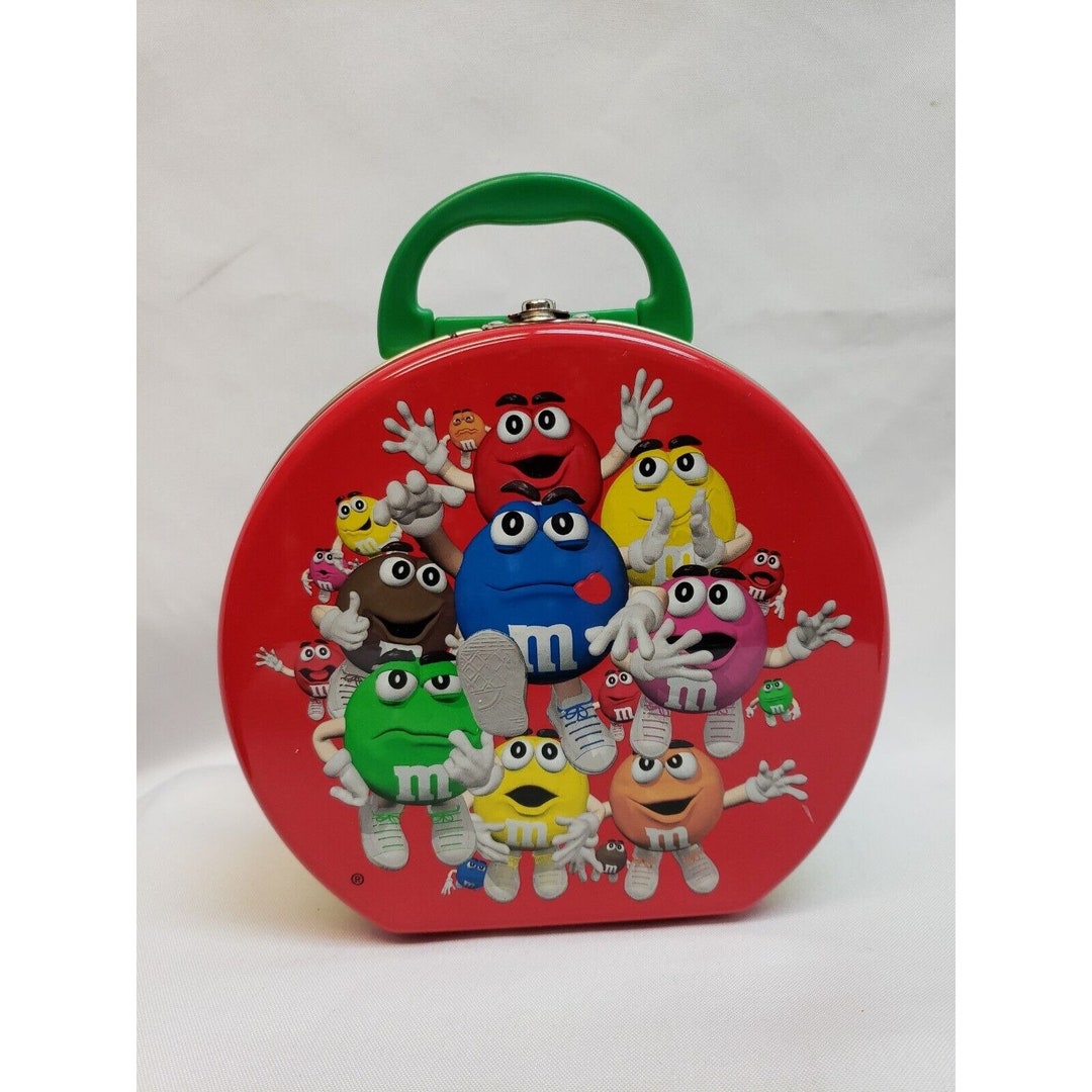 M & M 's Mini's Character Tin Metal Lunch Box 1999 6 - Etsy