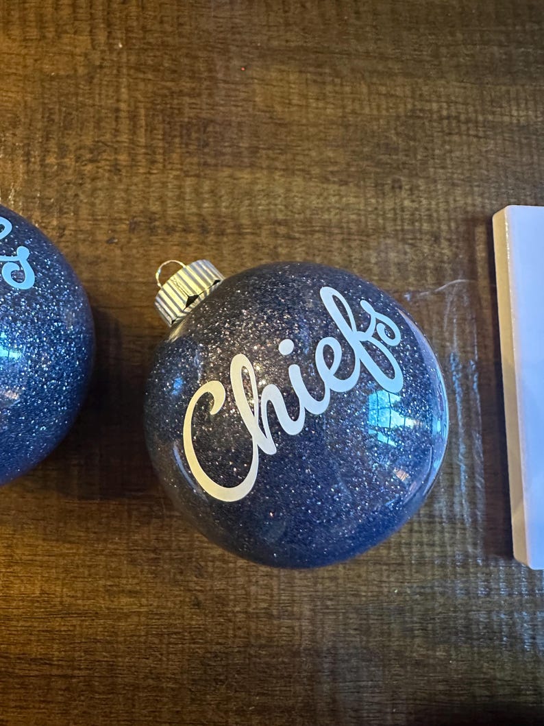 Chiefs Christmas Ornaments - Etsy