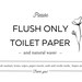Flush Only Sign - Printable and Editable Sign for Airbnb, VRBO, Rental ...