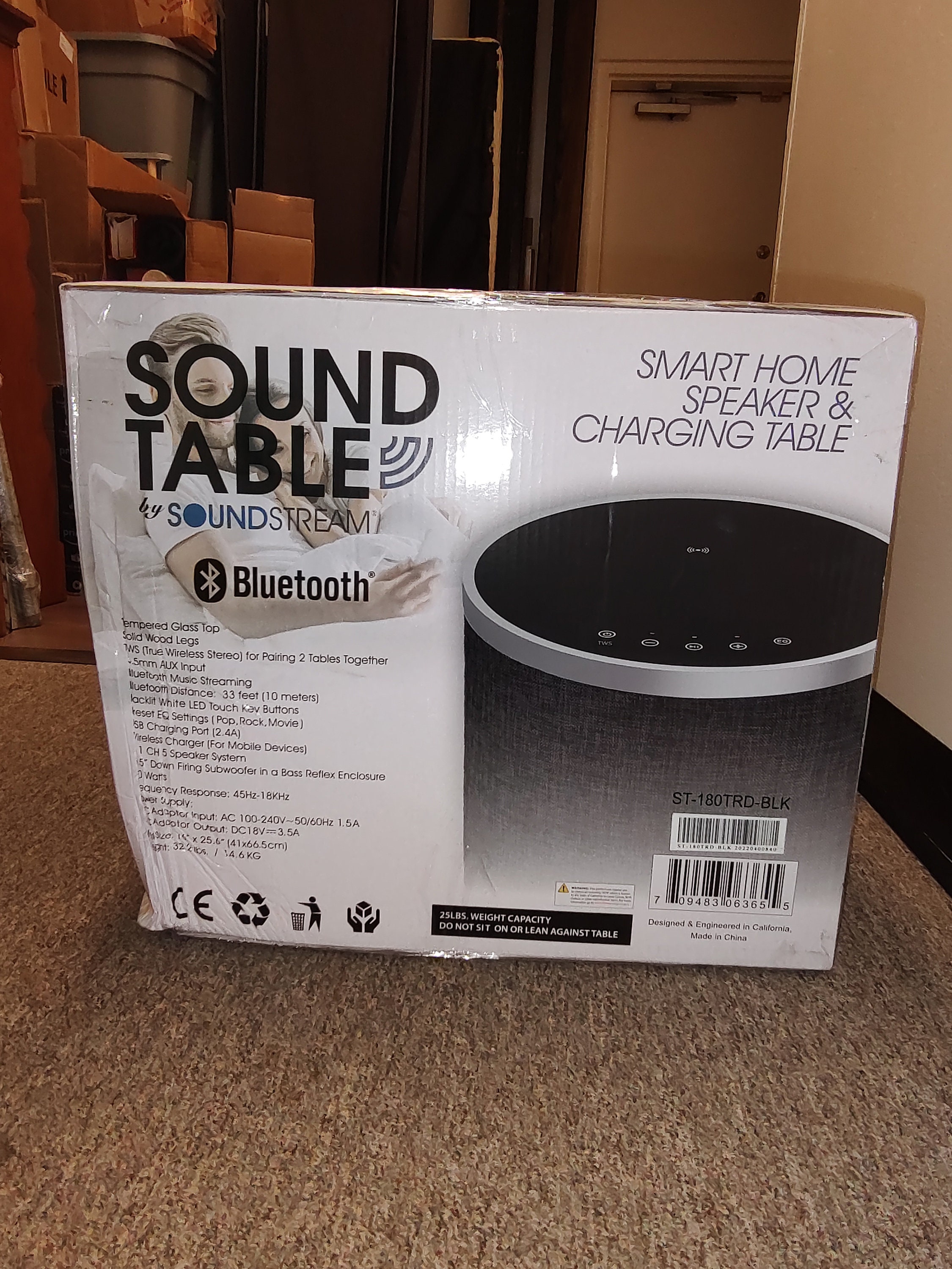 Sound Table by Soundstream- All in One Smart Home Speaker & Charging ...