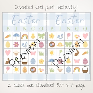 Easter Bingo Printable Easter Bingo Game for Kids Classroom Bingo Kids ...