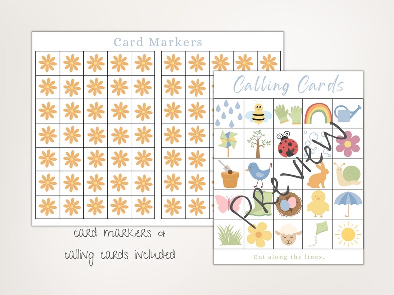 Spring Bingo Printable Spring Bingo Game for Kids Springtime Bingo Kids ...