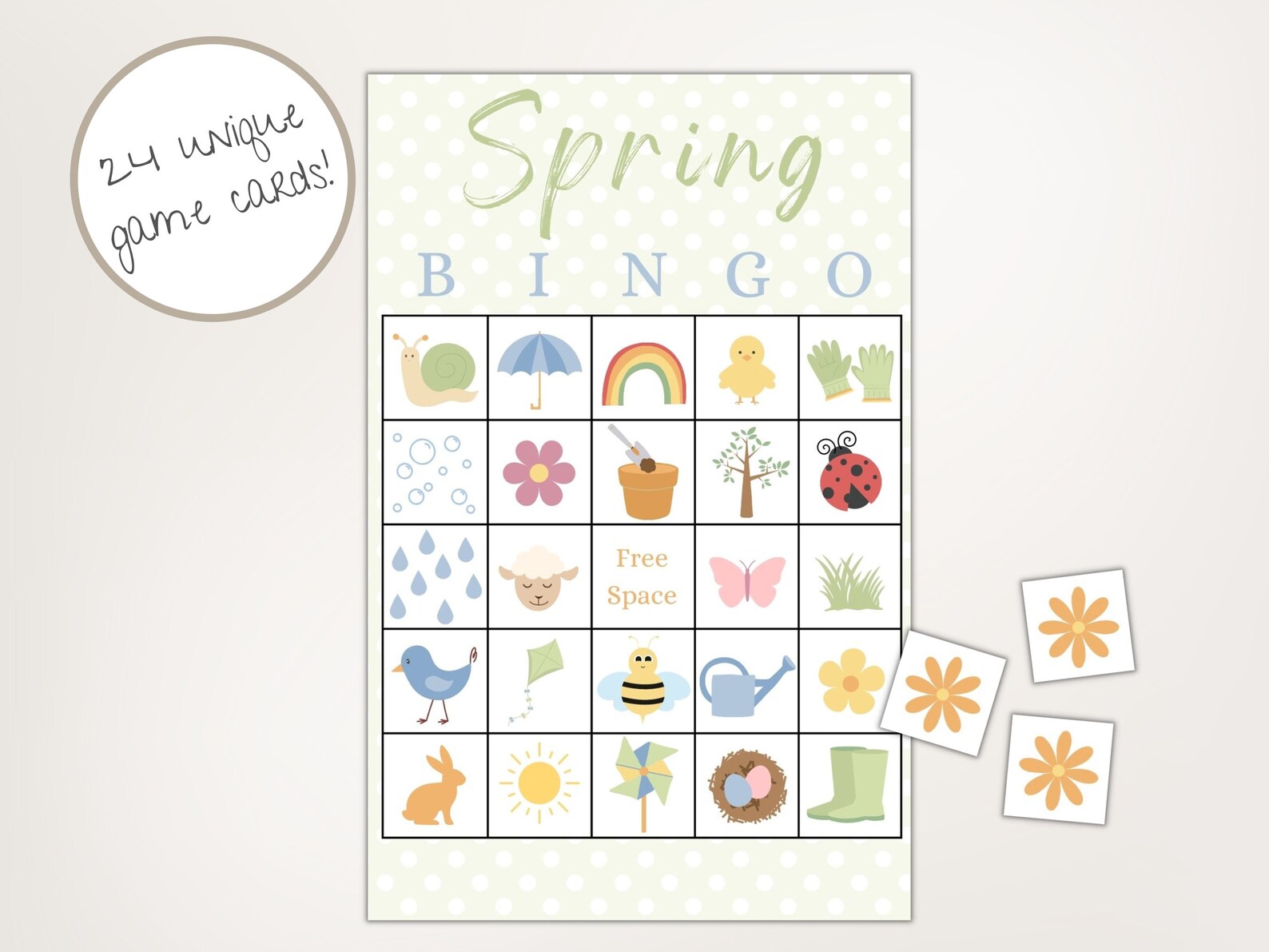 Spring Bingo Printable Spring Bingo Game for Kids Springtime Bingo Kids ...