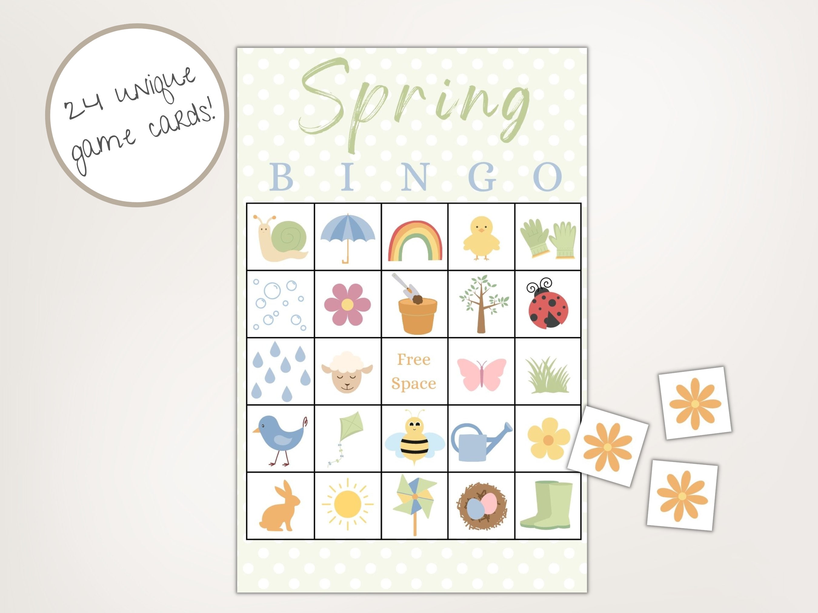 Spring Bingo Printable Spring Bingo Game for Kids Springtime Bingo Kids ...