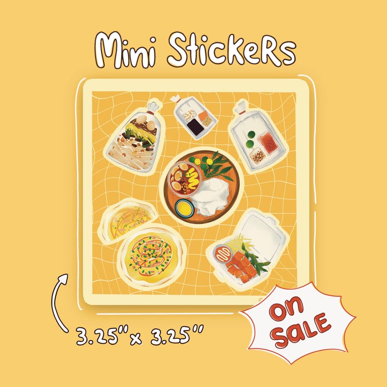Vietnamese Foods Sticker Sheets Asian Food, Bullet Journal, Planner ...
