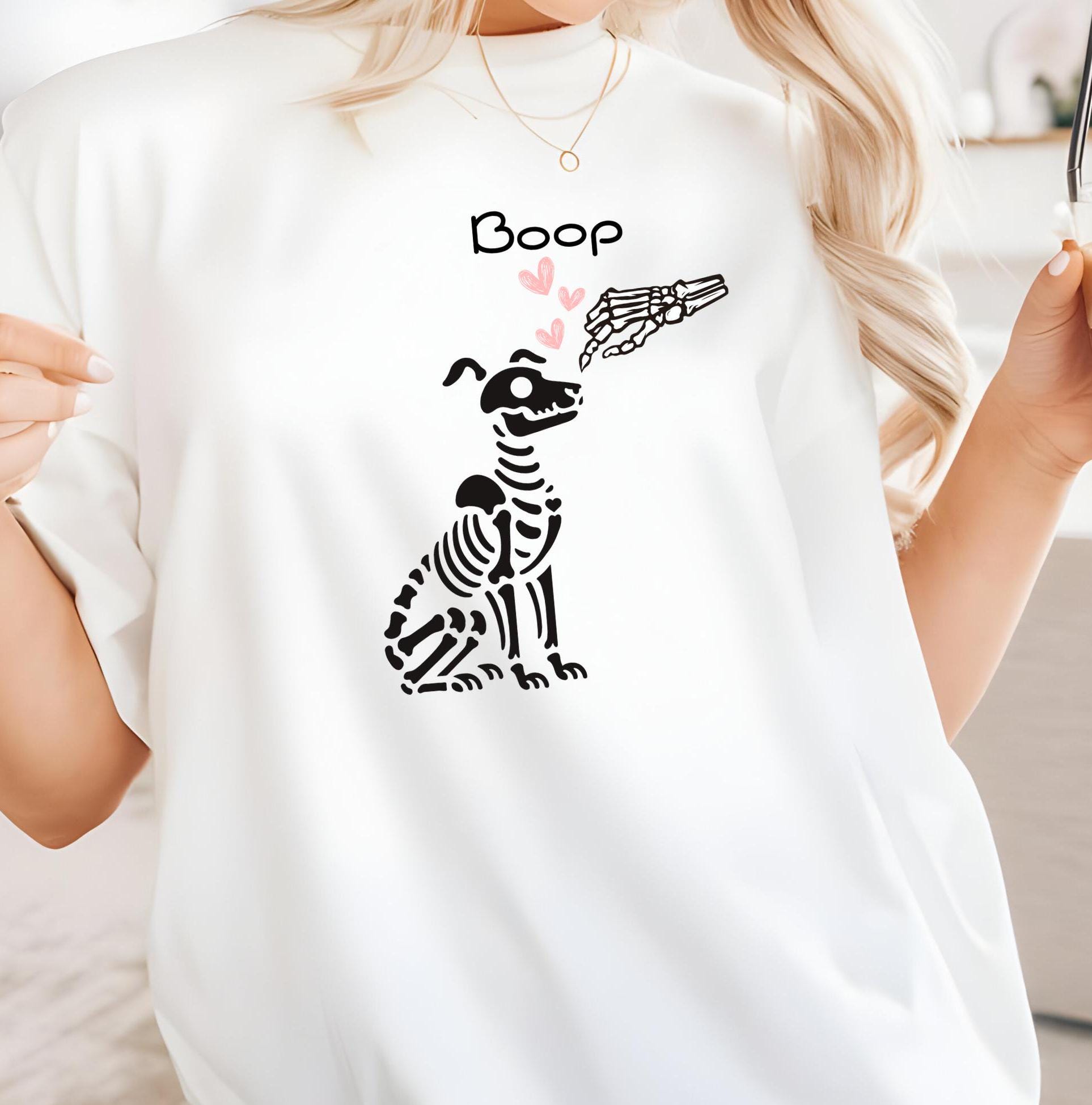 Dog Skeleton Nose Boop. Cute Dog, Skeleton, Halloween Dog, Ghost Dog ...