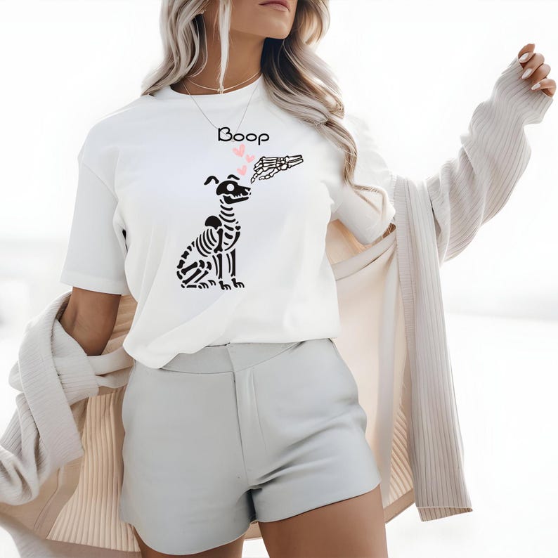 Dog Skeleton Nose Boop. Cute Dog, Skeleton, Halloween Dog, Ghost Dog ...