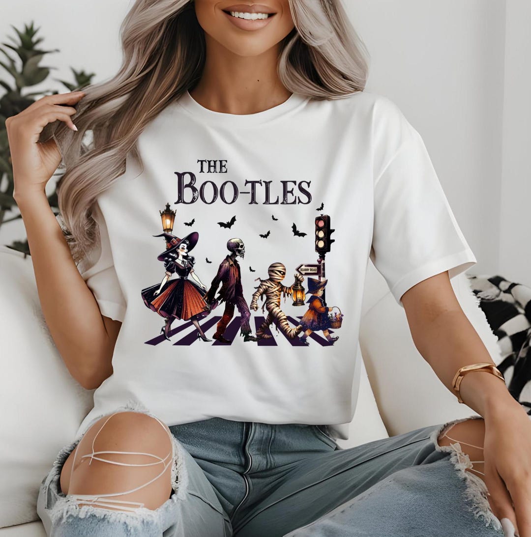 Boo-tles Spooky Halloween T-shirt. A Spooky Take on the Beetles Shirt ...