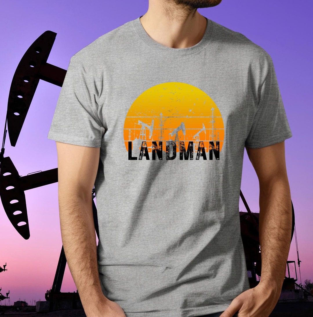 Landman T-shirt: Retro Oil Rig Graphic Tee - Etsy