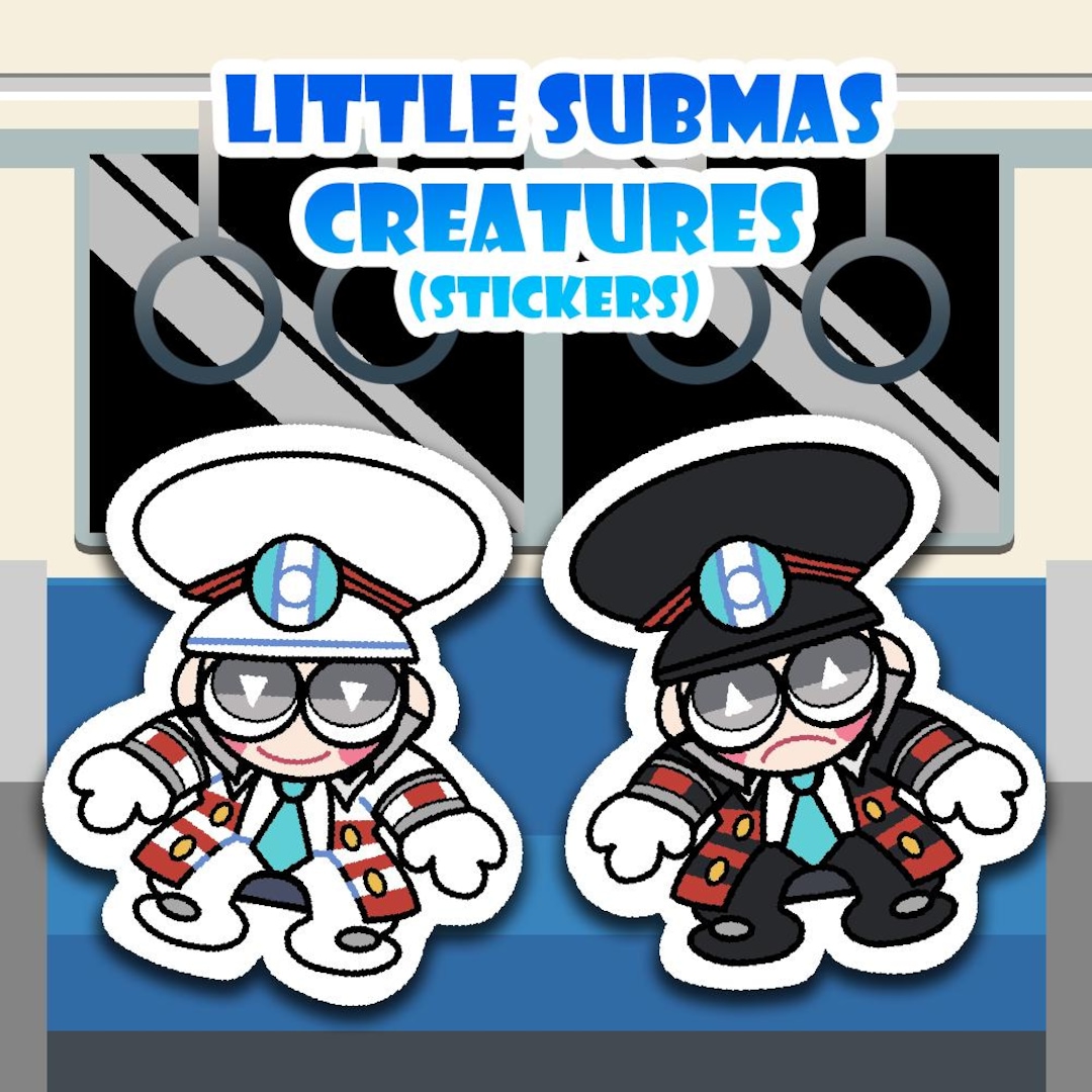 Little Submas Creatures (stickers) - Etsy