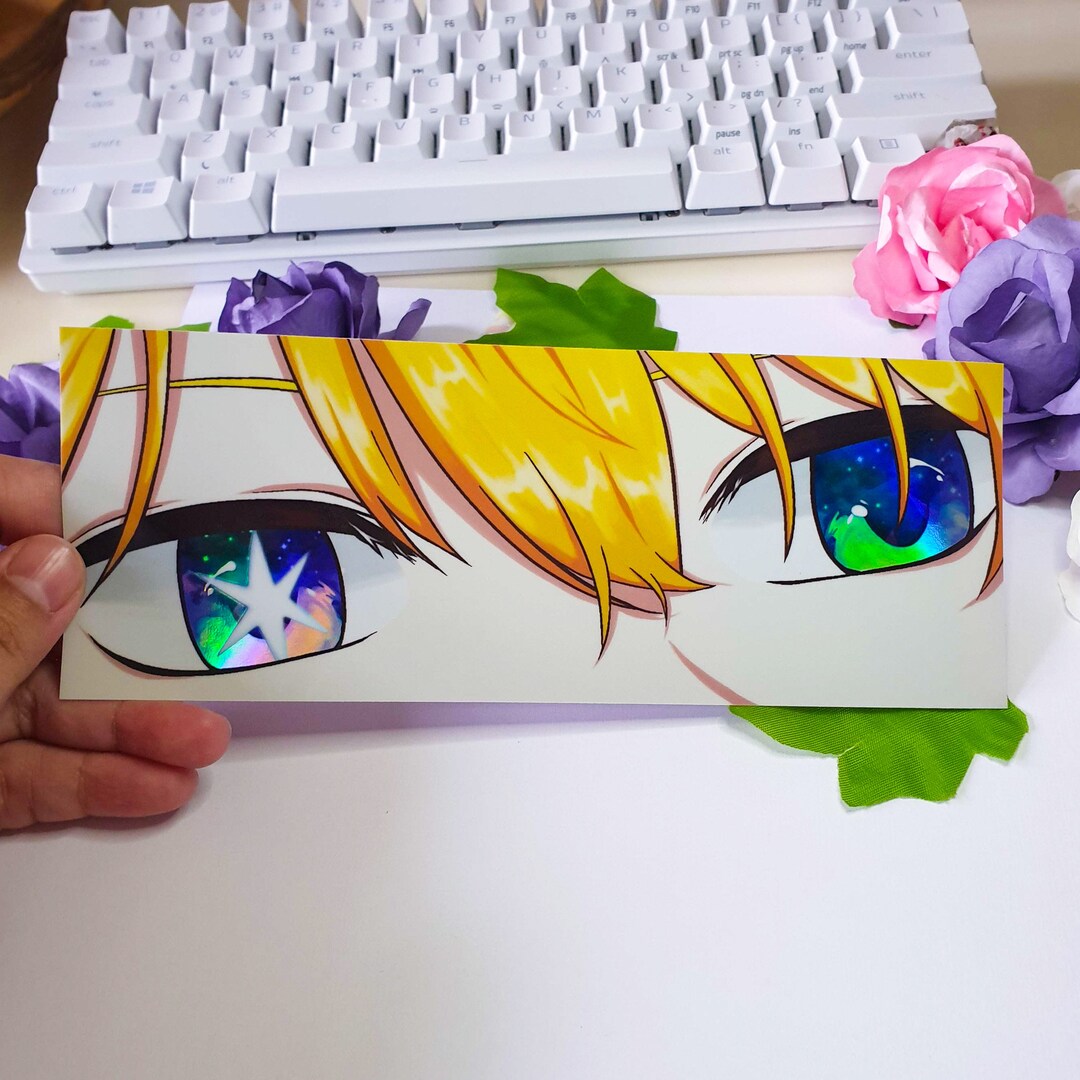 HOLOGRAPHIC Aqua Oshi No Ko Car Decal | Aquamarine Ai Cute Car Decal ...