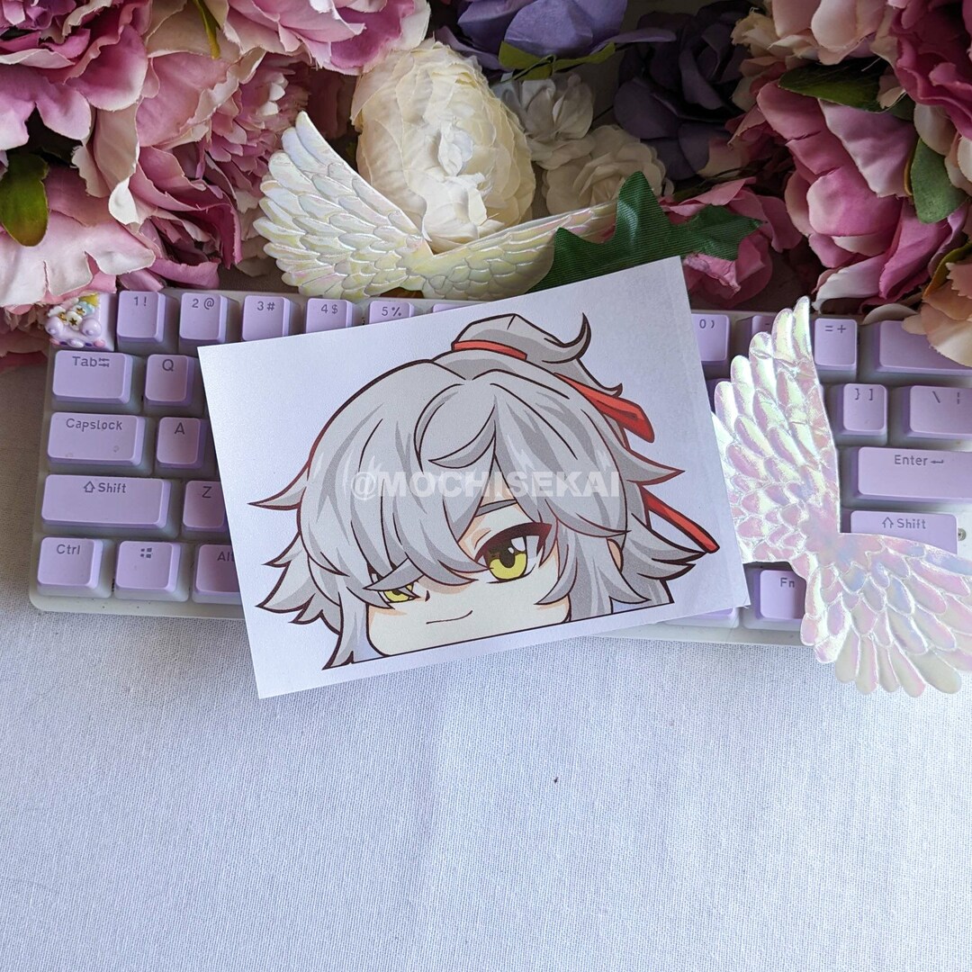 Jingyuan Honkai Star Rail Peeker | Cute Jing Yuan Bumper Sticker | UV ...