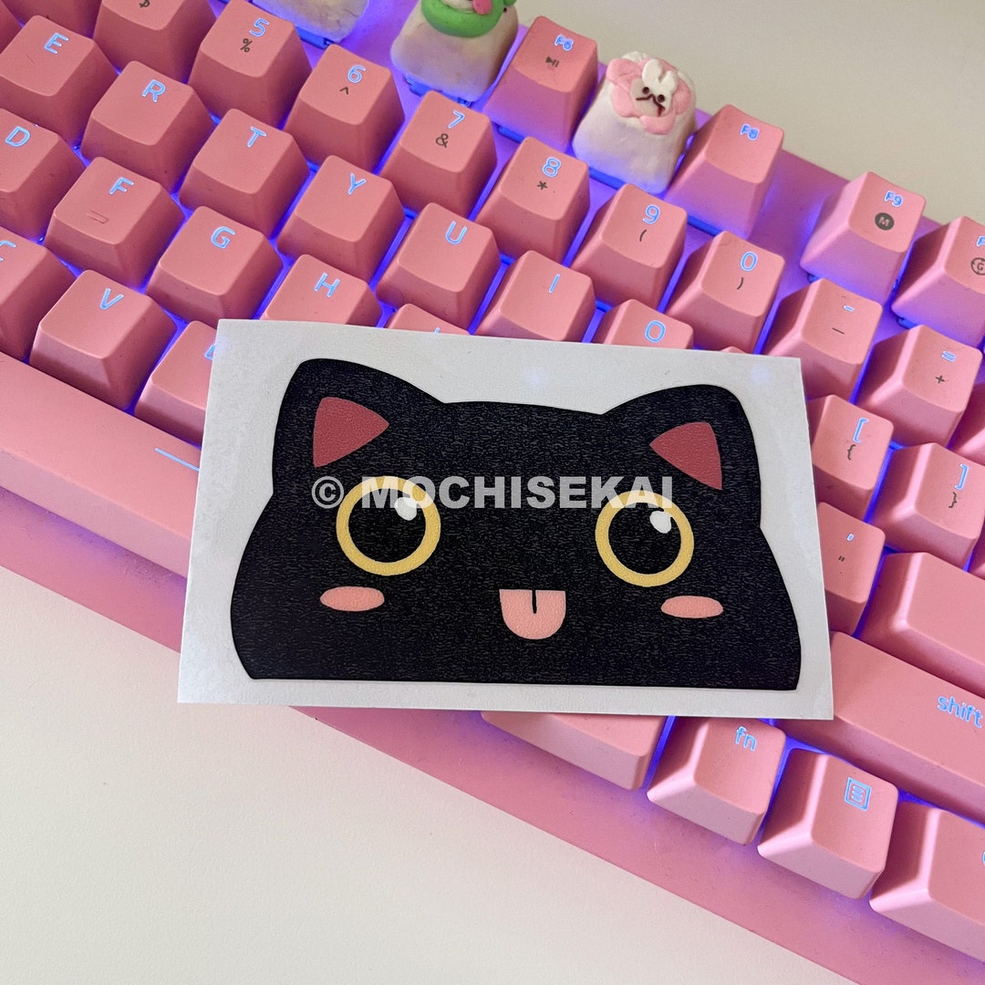 MLEP Cat Peeker| Cute Black Cat Car Decal | Kitty Waterproof Sticker ...