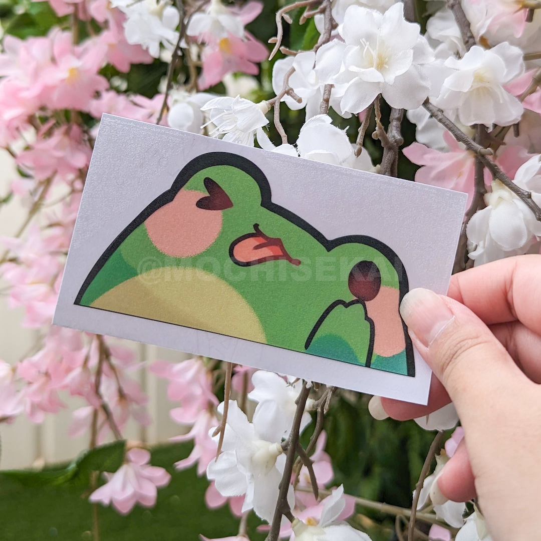 Peek Frog Peeker Stickers| Toad Car Decal | Cute Question Mark Peeker ...