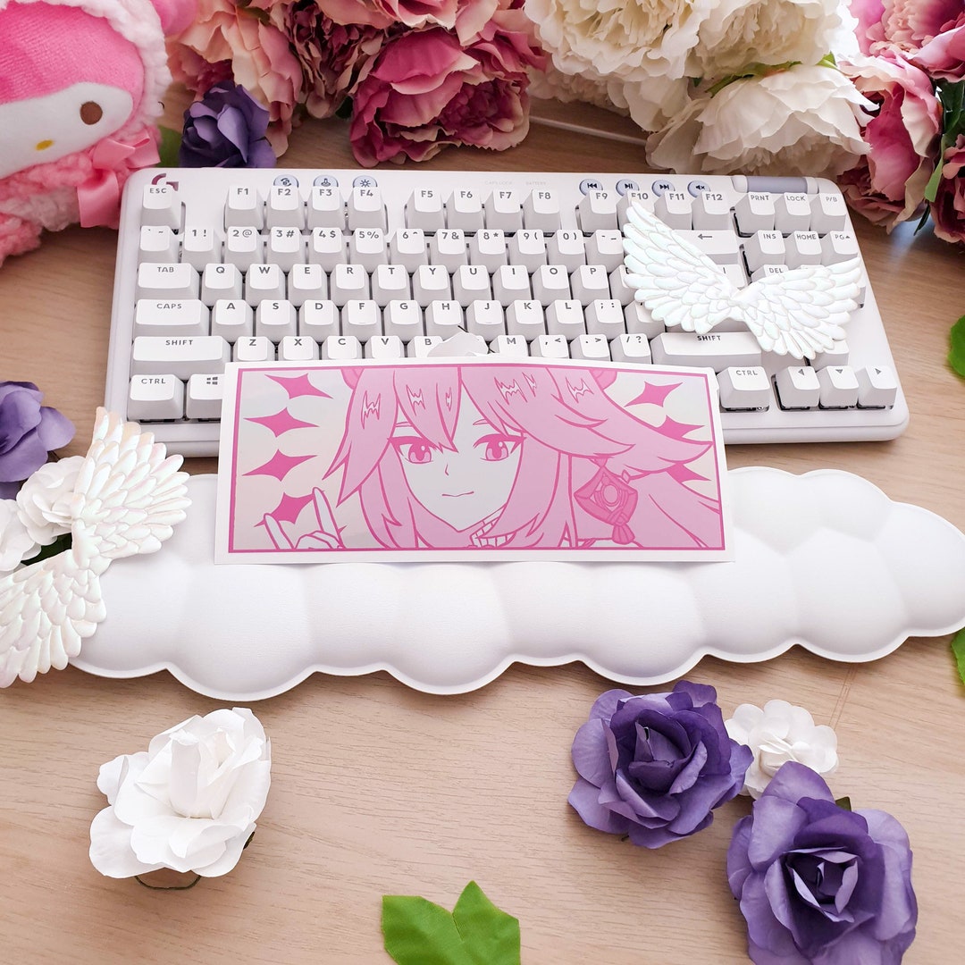 Yaemiko Holographic Slap｜yae Miko Fox Car Decal Waterproof UV Resistant ...