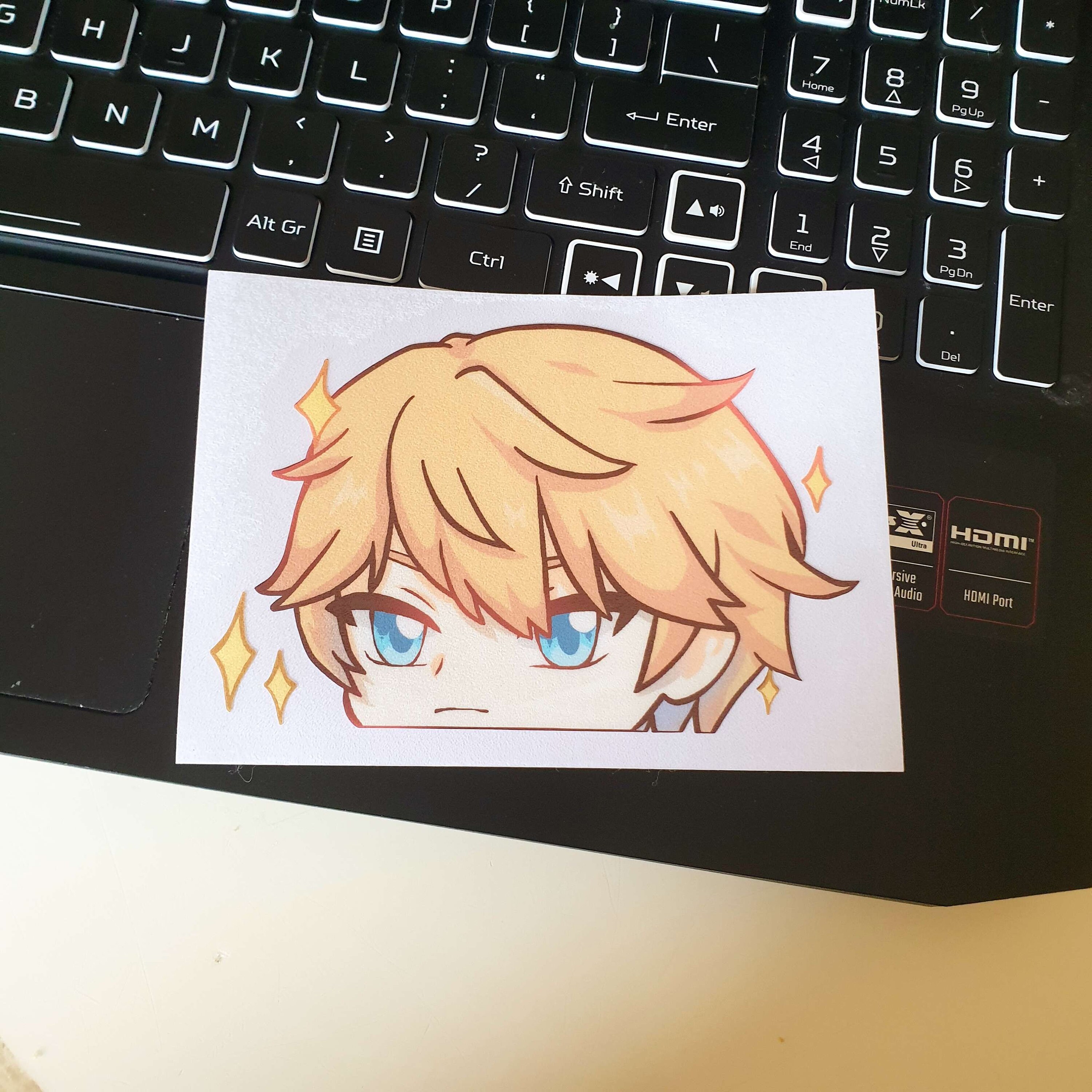 Gepard Honkai Star Rail Peeker Cute Bumper Sticker UV - Etsy Australia