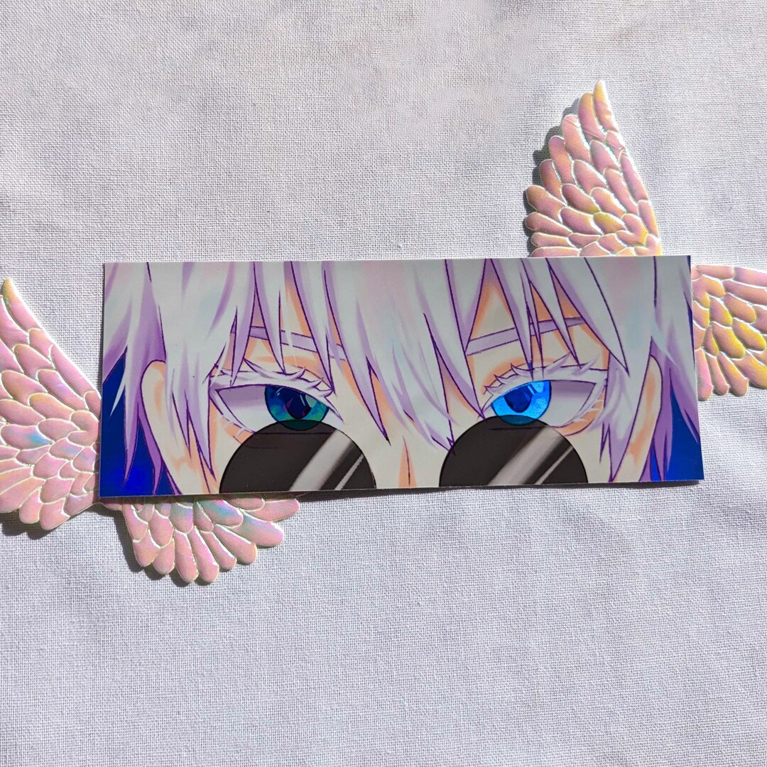 HOLOGRAPHIC Blue Eyes Slap Car Decal | JDM Car Decal | Waterproof ...