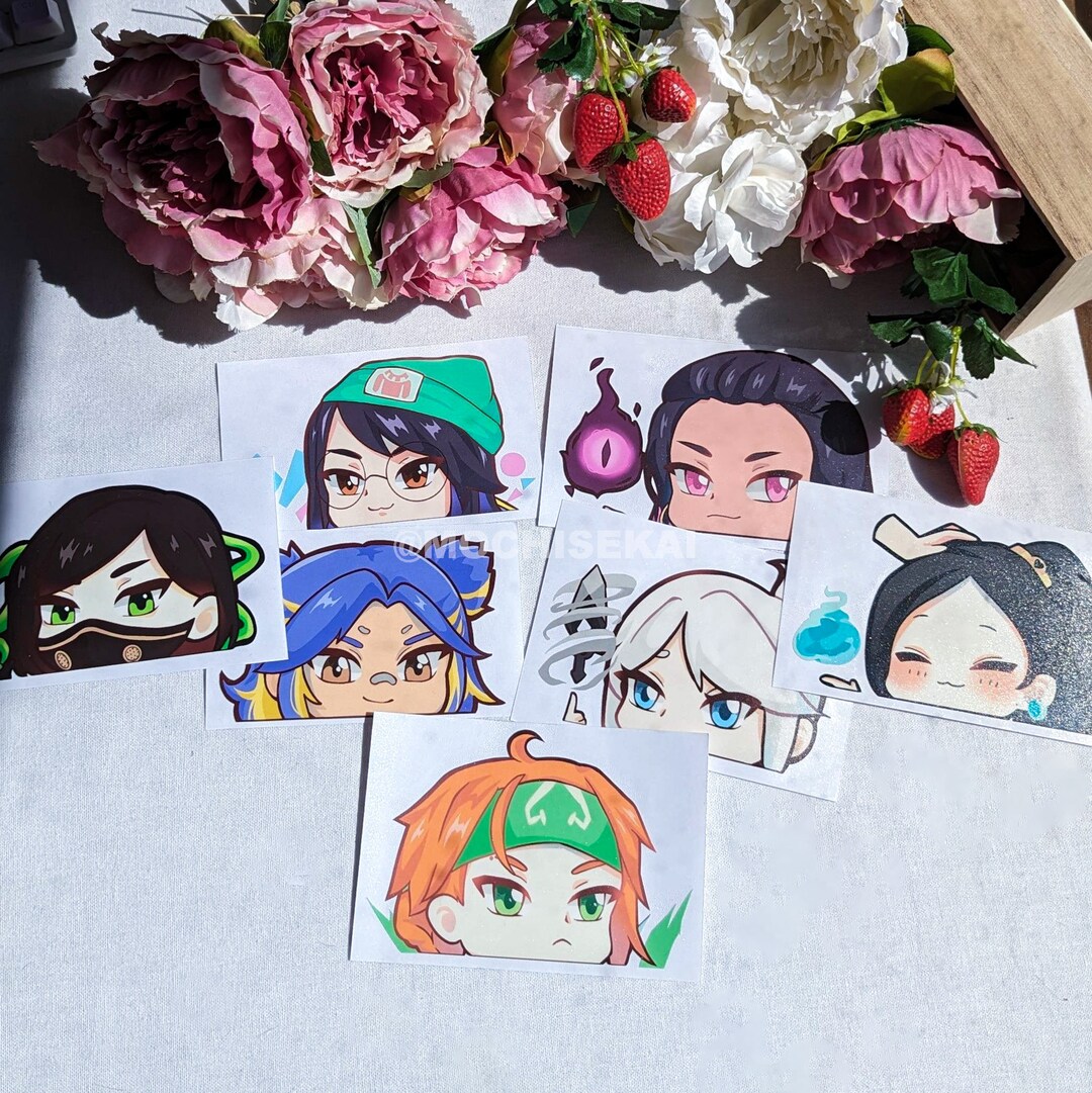 Gaming Peekers Stickers | Cute Car Decal | Anime Peeker Waterproof ...