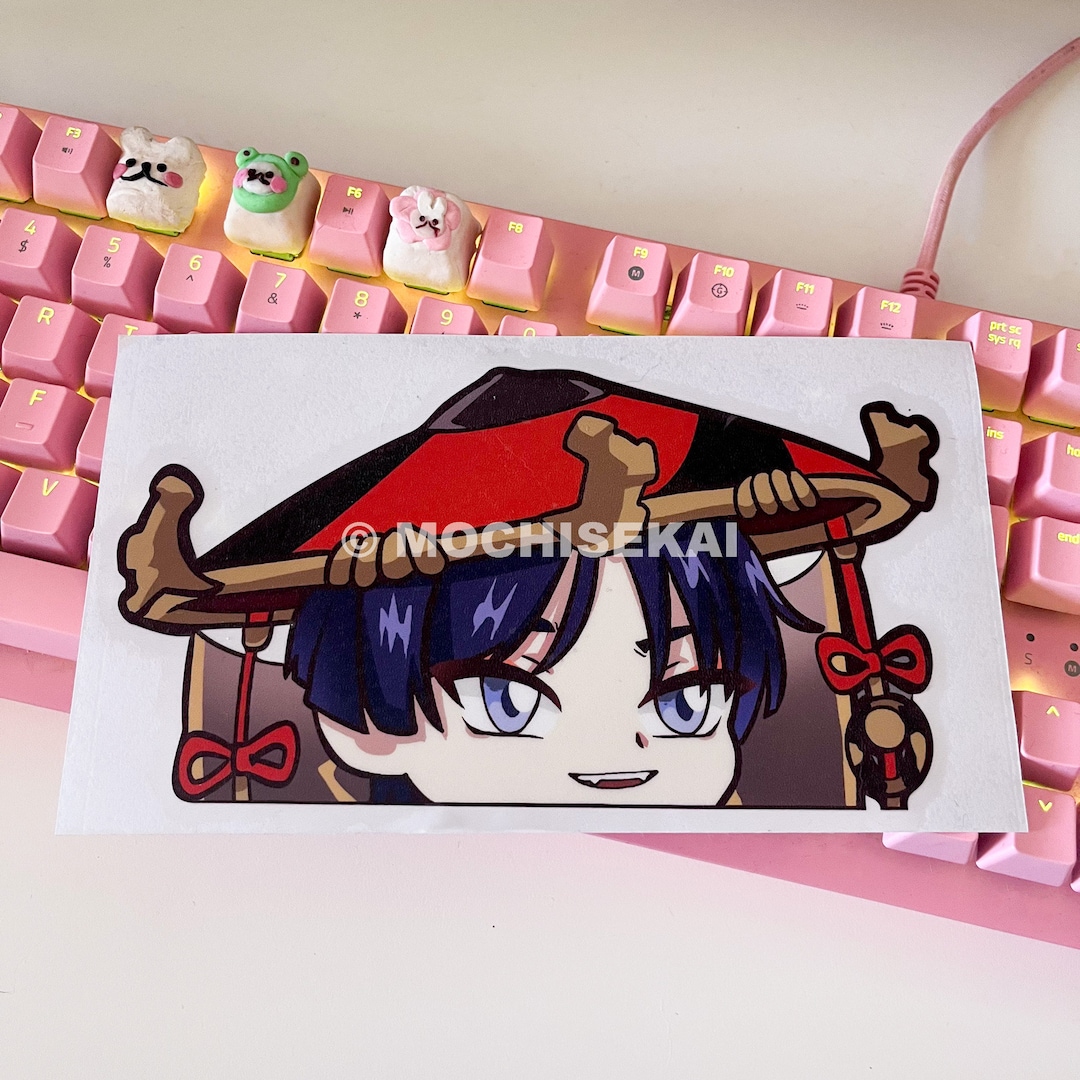 Scaramouche Peeker Cute Genshin Impact Car Decal Scaramouche Waterproof ...