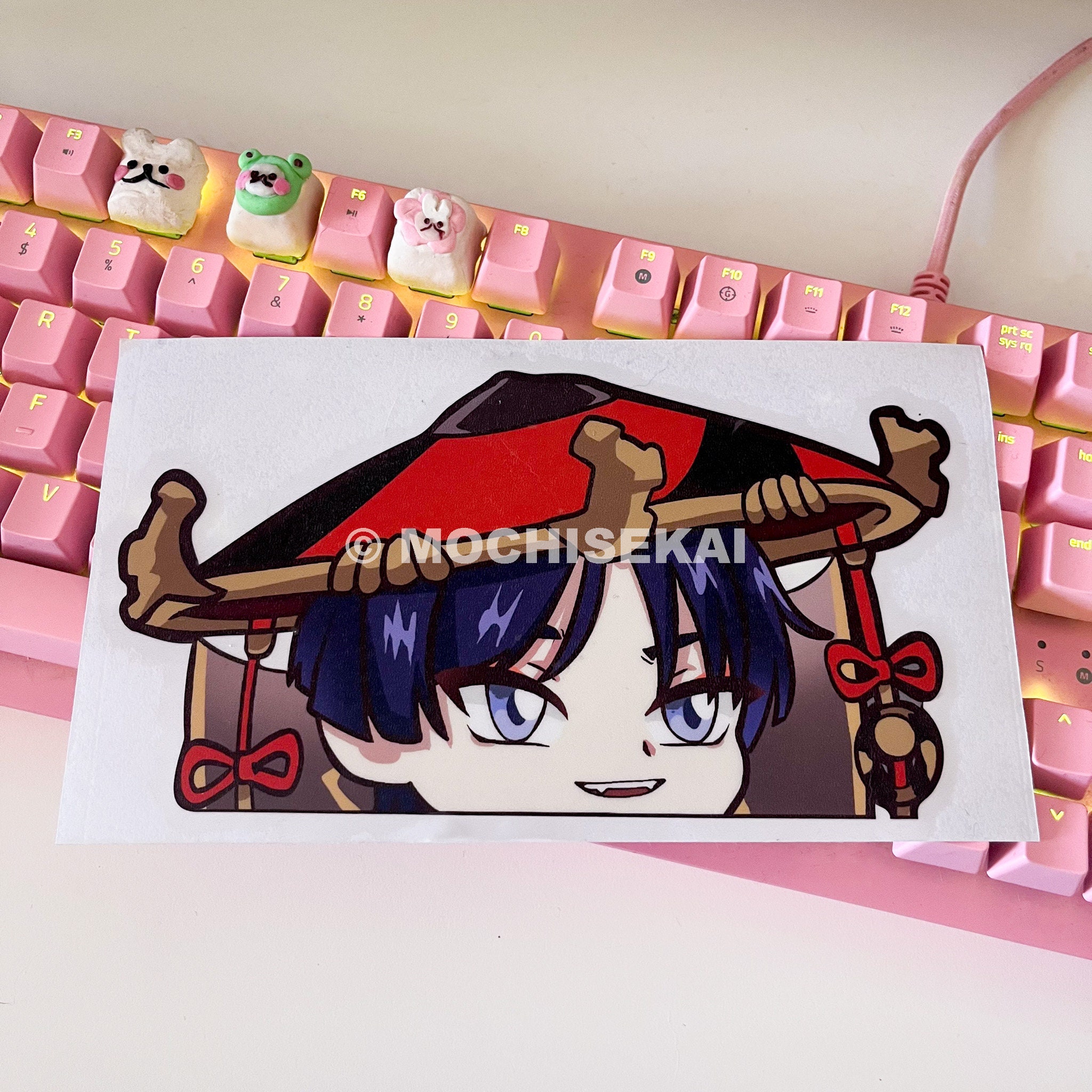 Scaramouche Peeker Cute Genshin Impact Car Decal - Etsy