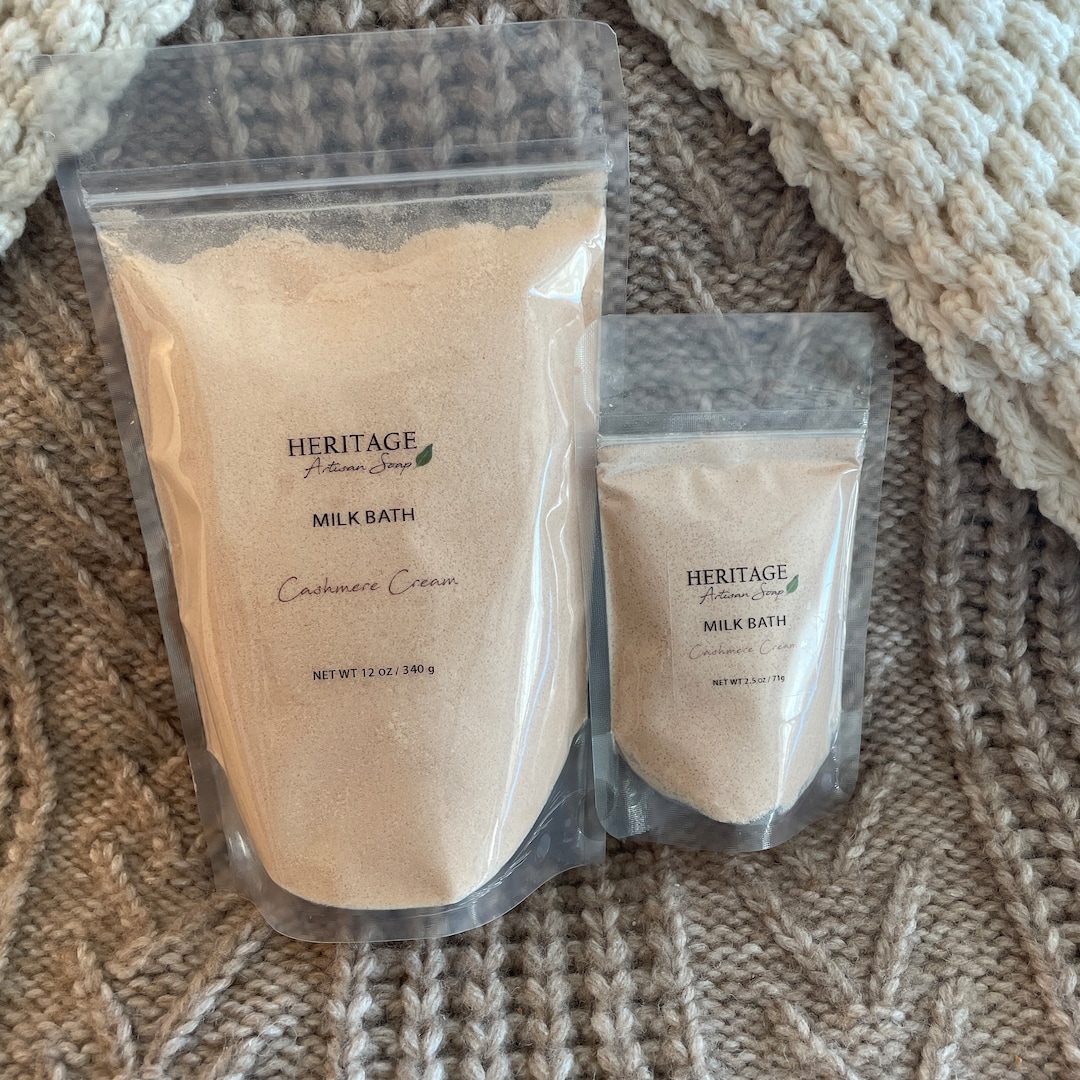 Cashmere Cream Milk Bath, Skin Moisturizing Bath Soak, Natural Skin ...